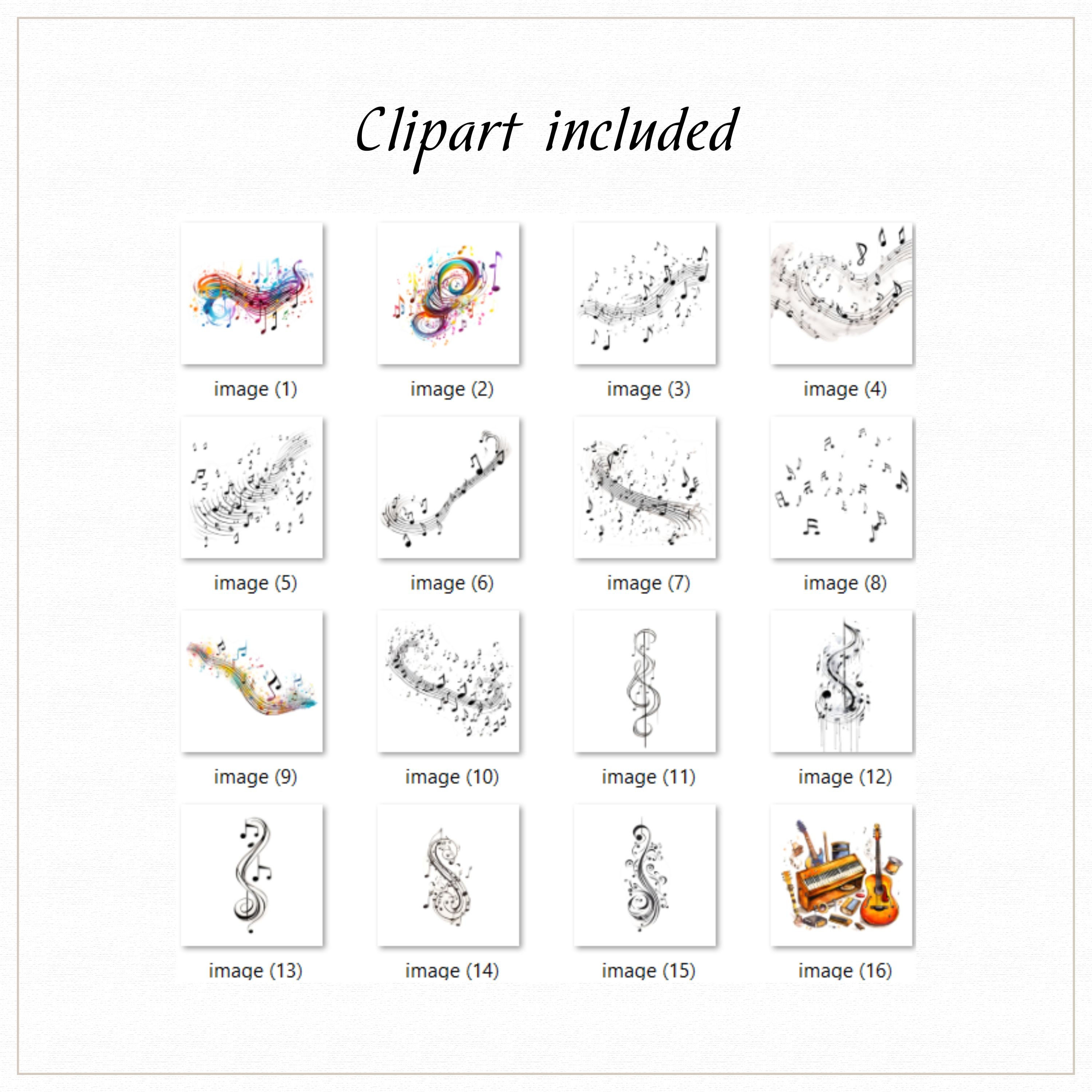 Music Note Clipart, Music Note Png, Symphony, Music Sheet, Music Symbol ...