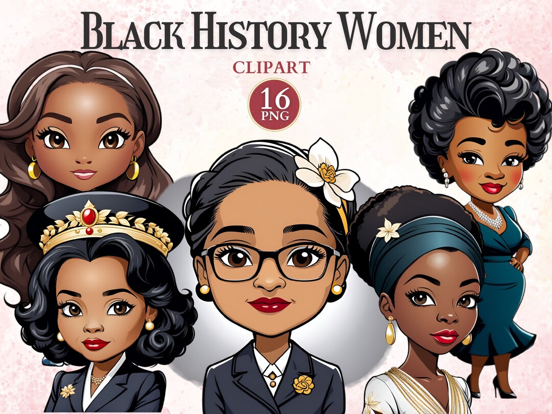 Black History Women Clipart, Afro Png, Juneteenth Png, Human Rights ...