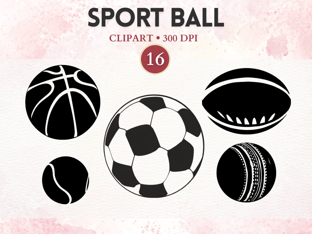 Sport Ball Clipart, Soccer Ball, Basketball, Baseball, Tennis, Football ...