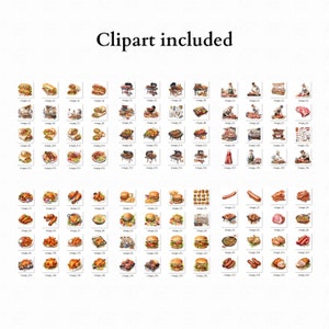 Meat Clipart Bundle, Grill Clipart, BBQ Clipart, Barbecue, Cooking ...