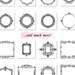 Geometric Frames Clipart, Printable Photo Frame Png, Ornate Picture ...