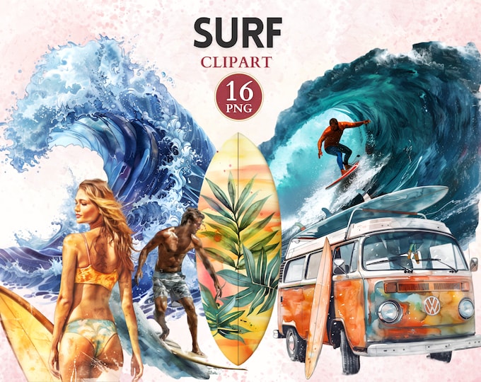 Surfer Boys Clipart Commercial Use, Vector Graphics, Digital Clip Art ...