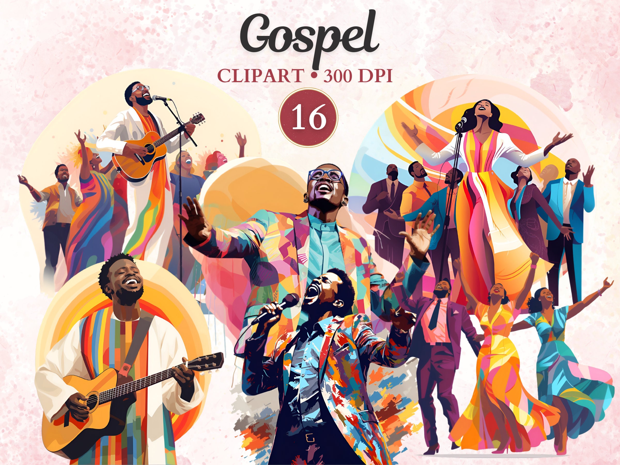 Gospel Clipart, Gospel Music, Church Png, Prayer Clipart, Biblical ...