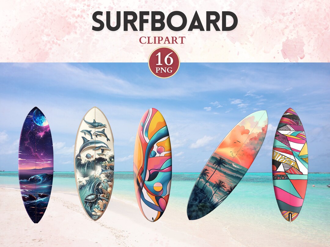 Surfboard Clipart, Surfboard Png, Surf Png, Surfing Graphics, Surfer ...