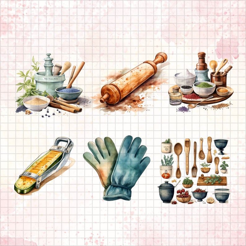 Cooking Tools Clipart, Kitchen Utensils, Chef Tools, Cook, Kitchen ...