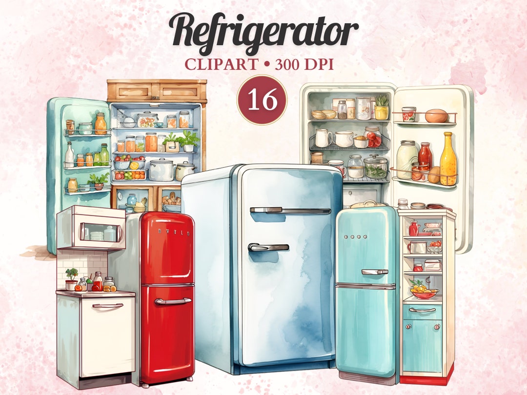Refrigerator Clipart, Fridge Clipart, Fridge Png, Kitchen Appliances ...