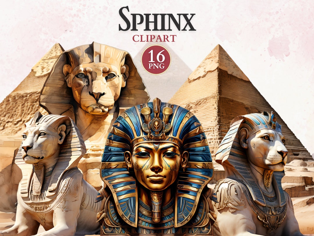 Sphinx Clipart, Pyramid Png, Ancient Egypt Clipart, Ancient ...