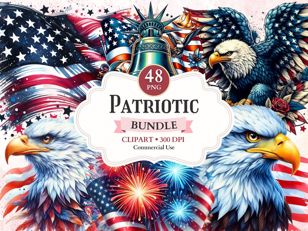 Patriotic Clipart, Independence Day Graphics, USA Flag Clipart ...