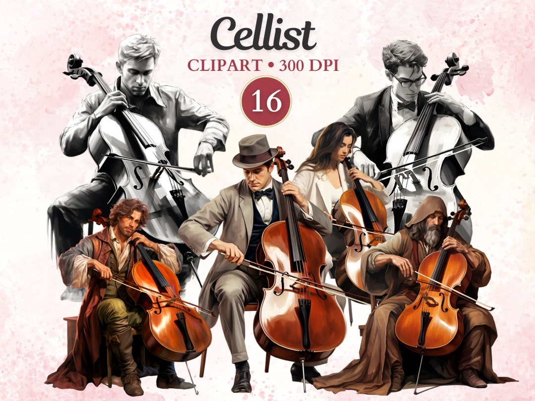 Cellist Clipart, Cello Clipart, Musician Png, String Instrument ...