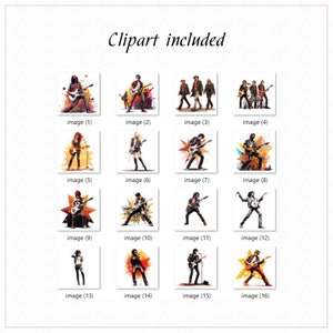 Rockstar Clipart, Rock Band Png, Rock Concert, Guitarist, Musician ...