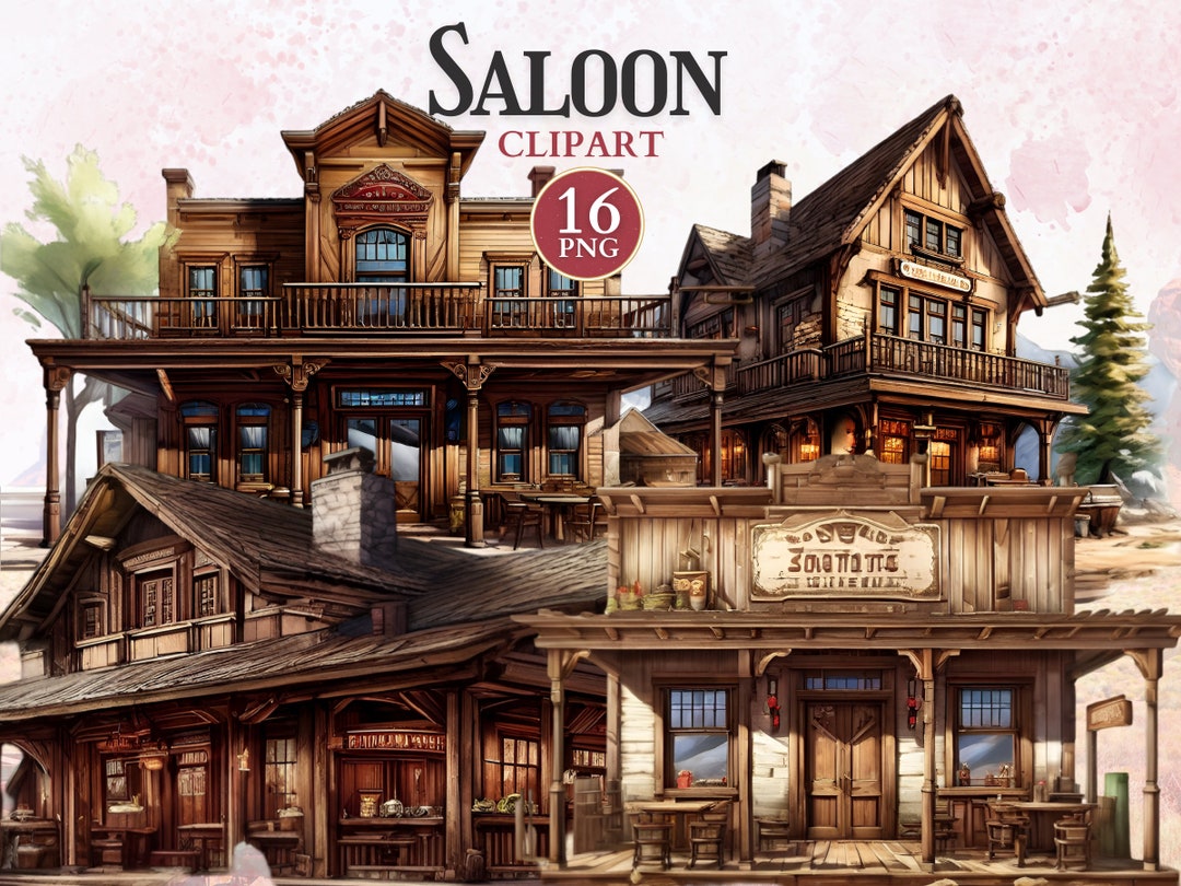 Saloon Clipart, Western Clipart, Cowboy Png, Wild West Png, American West, Old West, Ranch Png ...