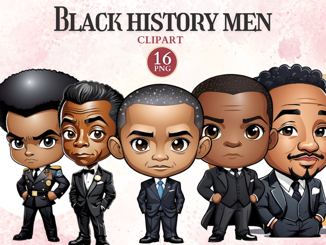 Black History Men Clipart, Afro Png, Juneteenth Png, Human Rights ...