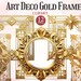 Celestial Gold Frame Clipart, Fantasy Printable Frames Png, Fairy Tale ...