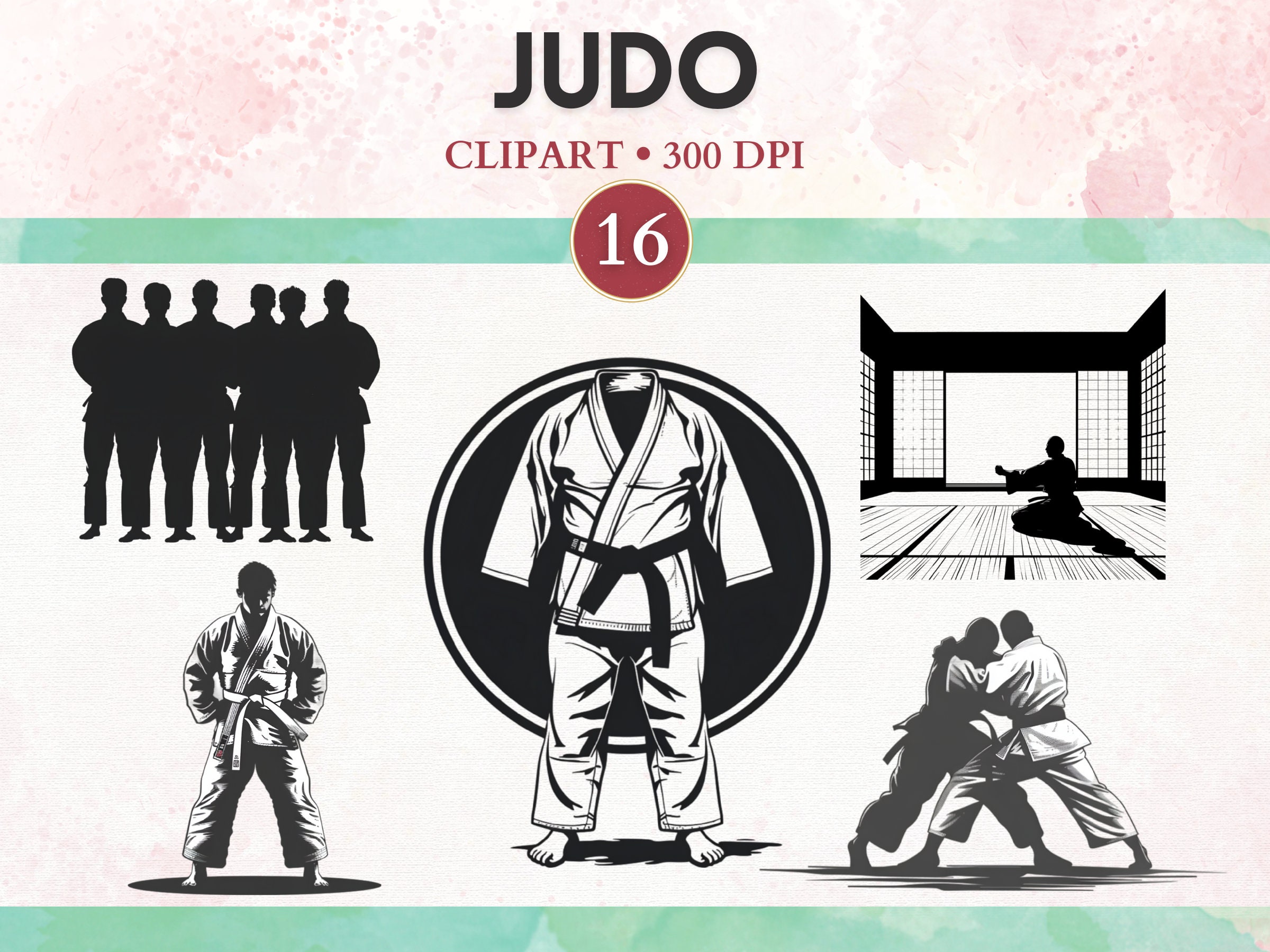 Judo Clipart, Judo Png, Martial Arts, Figthing Clipart, Self Defence ...