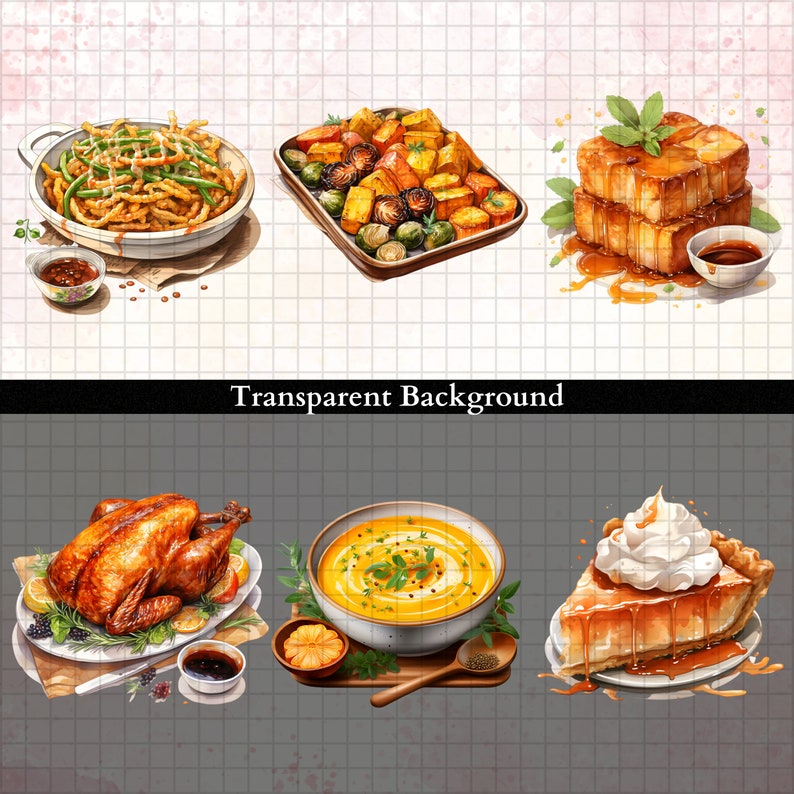 Thanksgiving Dinner Clipart, Turkey Clip Art, Bakery Clipart, Pumpkin ...