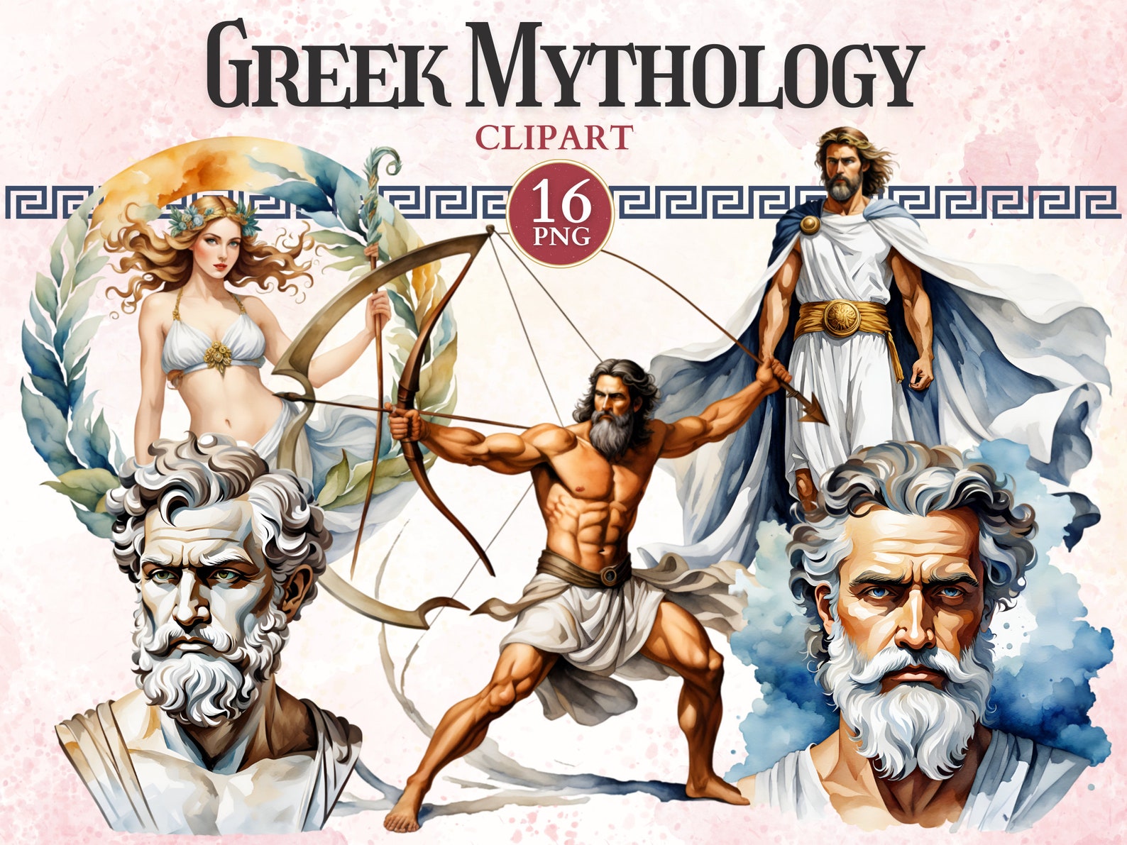 Greek Mythology Clipart, Mythical Creature, Goddess Clipart, Animated ...