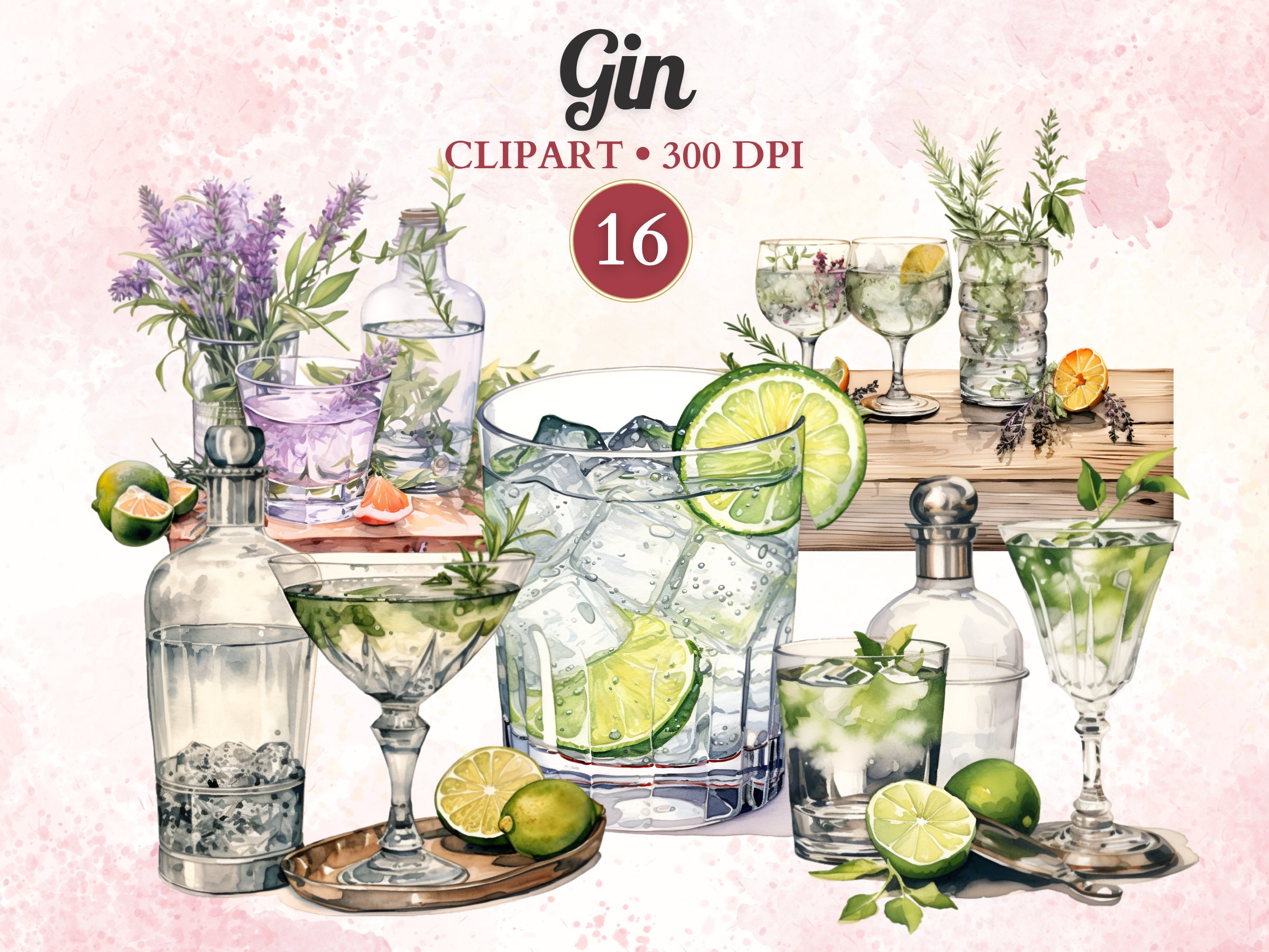 Gin Clipart, Gin Png, Gin and Tonic, Glass, Cocktail Clipart, Cocktail ...