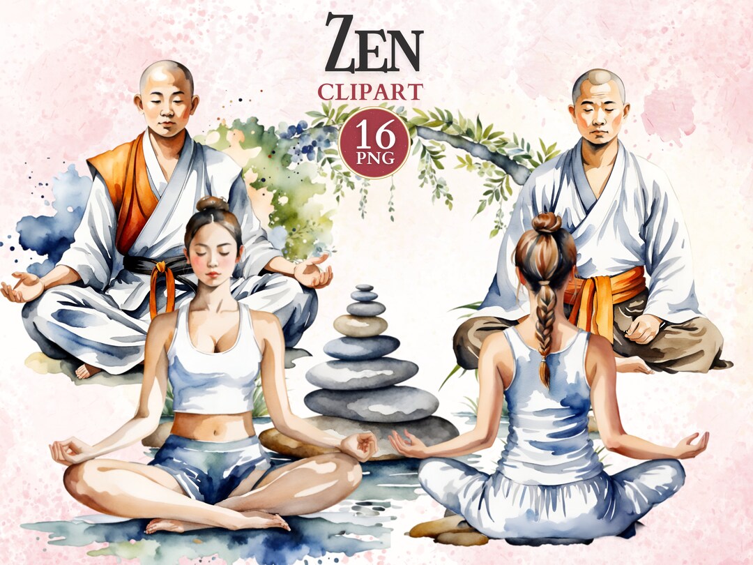Zen Clipart, Relaxing Images, Calm Clipart, Yoga Graphics, Meditation ...