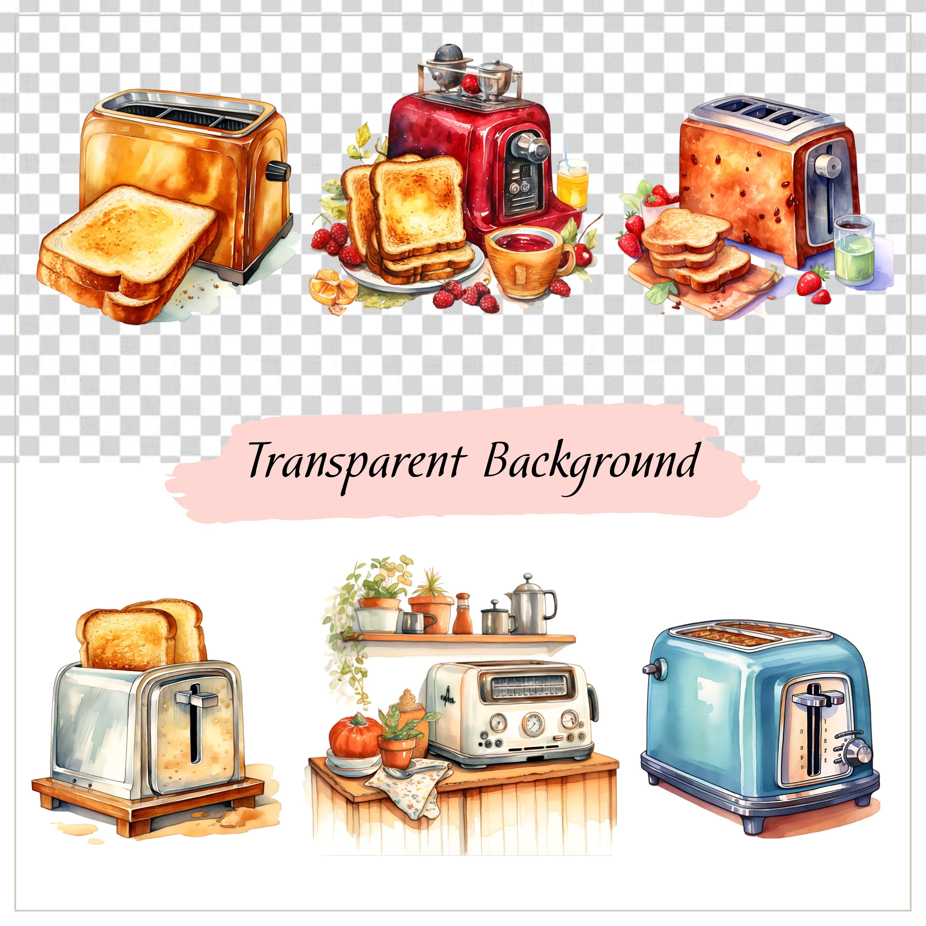 Toaster Clipart, Toaster Png, Toast, Kitchen Appliances, Kitchen ...