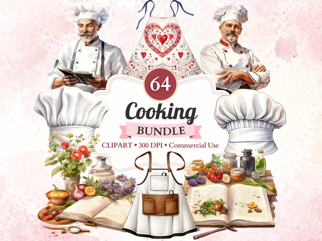 Cooking Clipart Bundle, Cooking Png, Cooking Vector, Chef Clipart ...