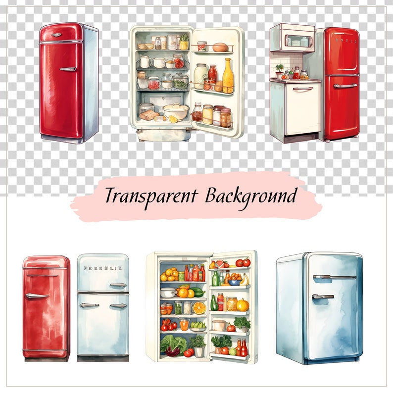 Refrigerator Clipart, Fridge Clipart, Fridge Png, Kitchen Appliances ...