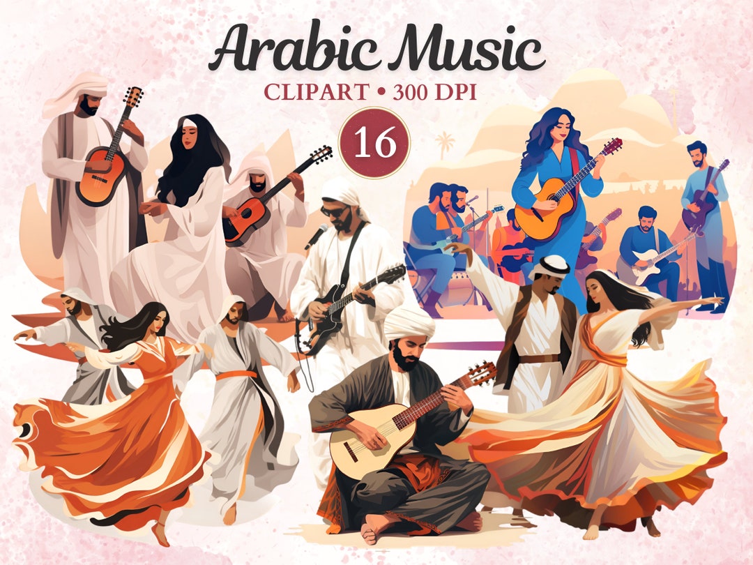Arabic Music Clipart, Middle Eastern Music, Oriental Music Clipart ...
