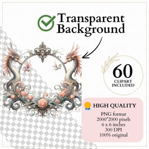 Fantasy Frames Clipart Bundle, Antique Gold Frames Png, Fairy Tale ...