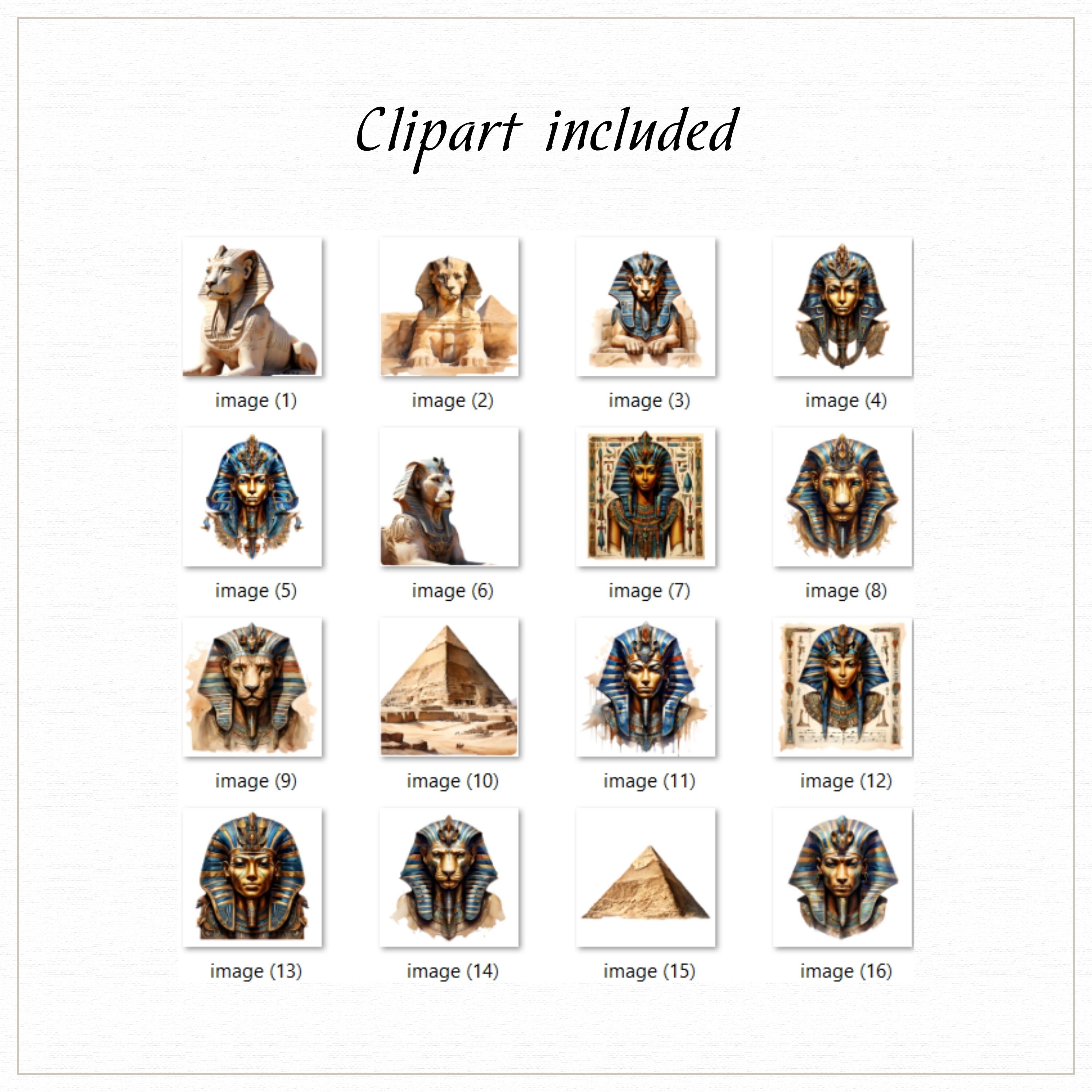 Sphinx Clipart, Pyramid Png, Ancient Egypt Clipart, Ancient ...