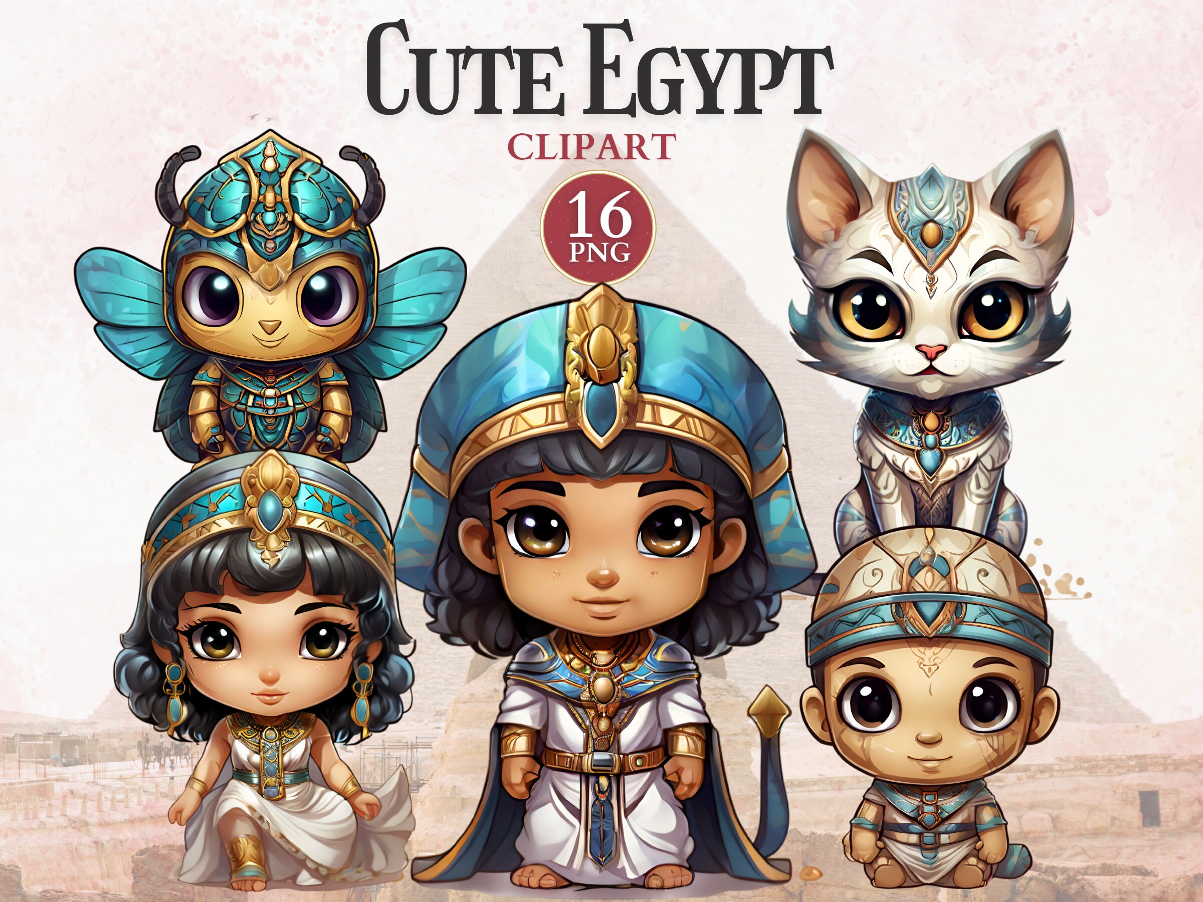 Cute Egypt Clipart, Pharaoh Png, Mummy Clipart, Cleopatra Image ...