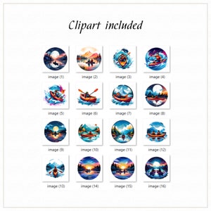 Canoe Clipart, Adventure Icons, Kayak Silhouette, Trail Vector Art ...