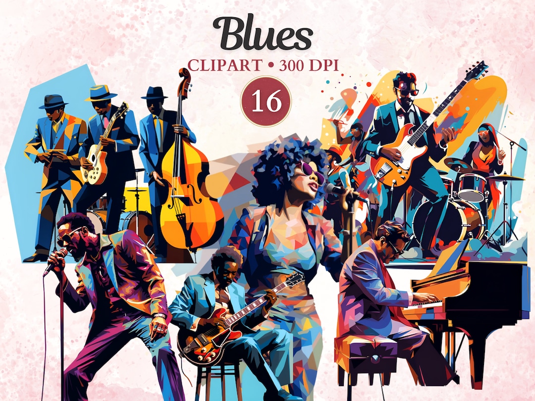 Blues Clipart, Blues Music, Blues Concert, Musician Png, Afro American ...