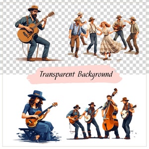 Bluegrass Clipart, Bluegrass Music, Musician Png, Wild West, American ...