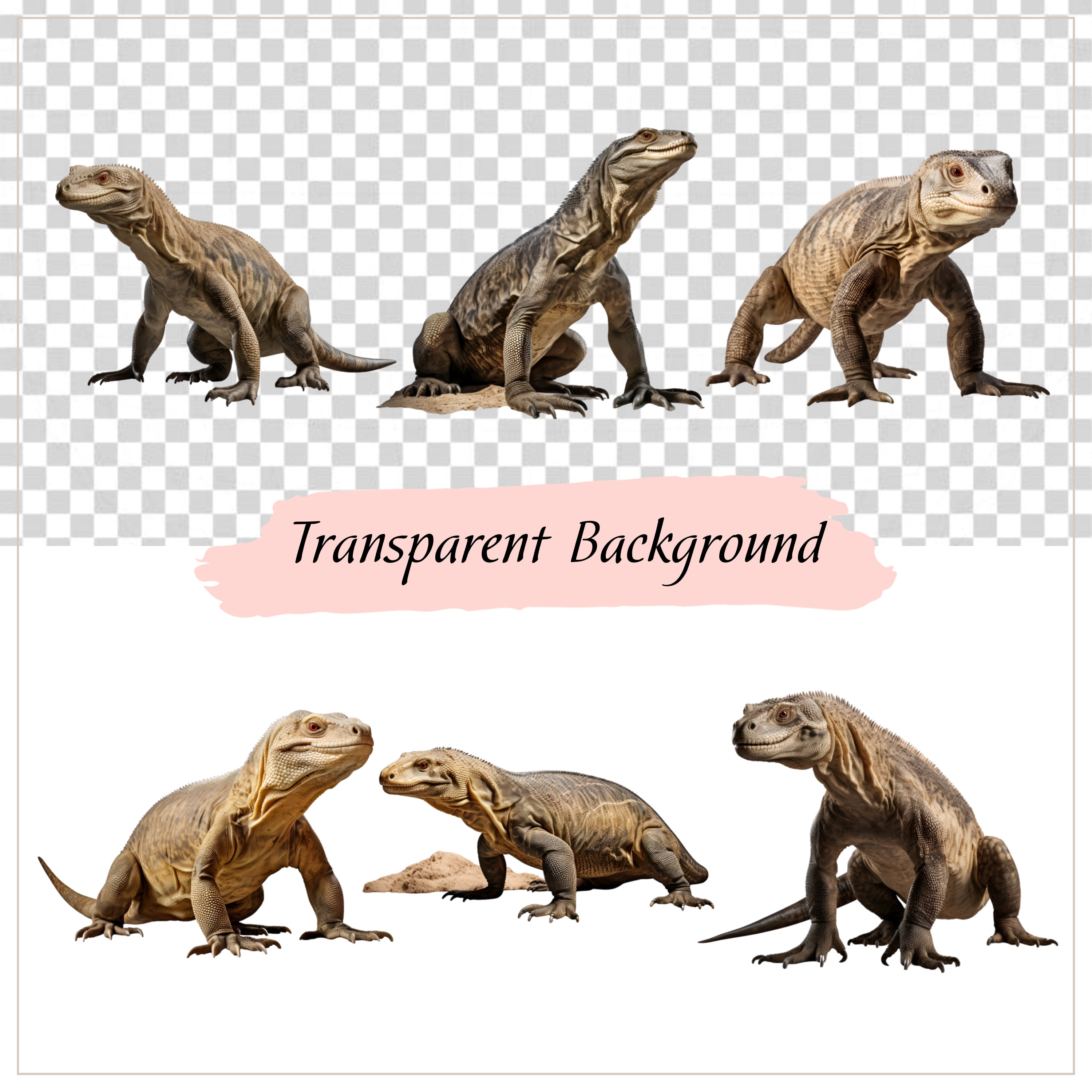 Komodo Dragon Clipart, Australian Animals, Lizard Clipart, Vector ...