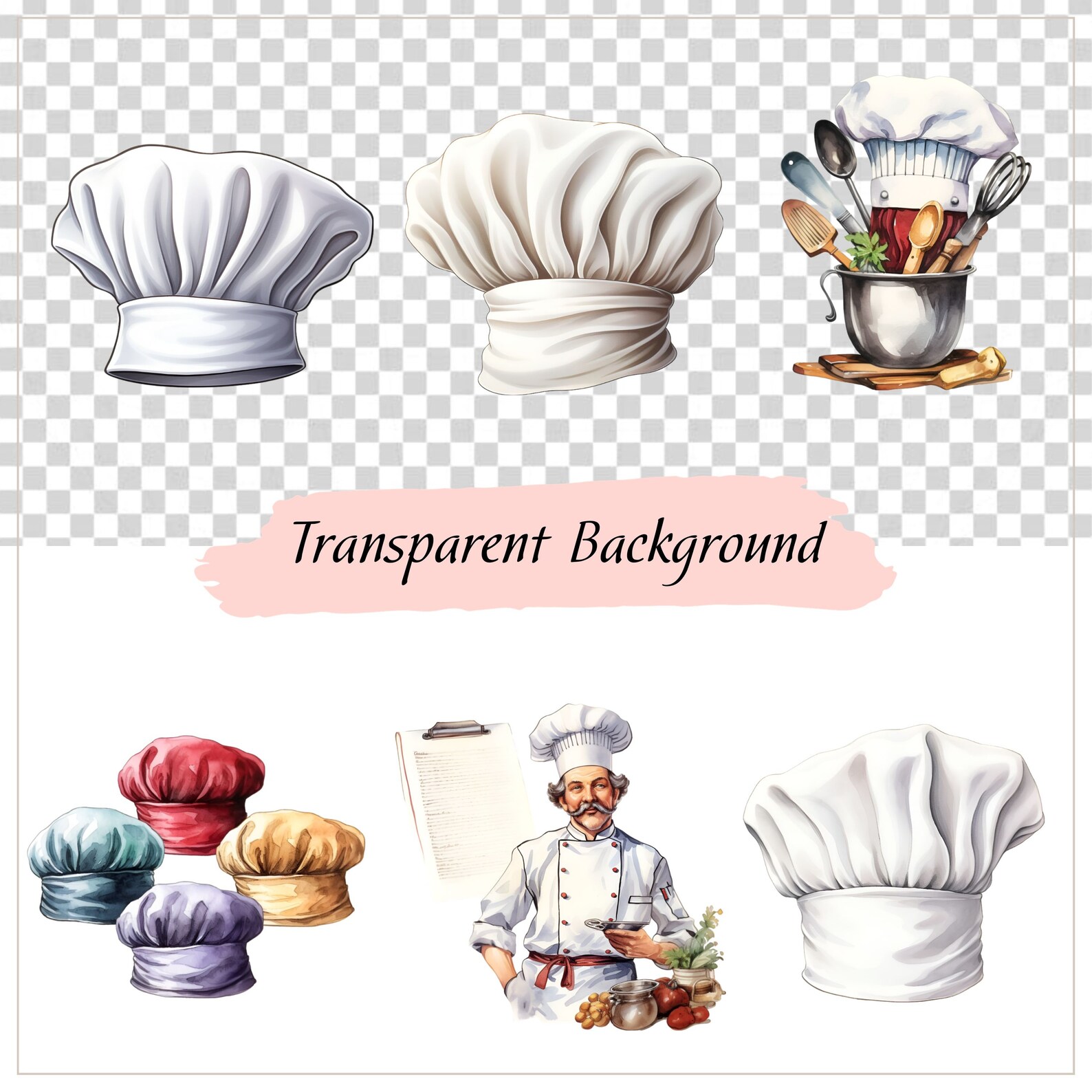 Chef Hat Clipart, Chef Clipart, Chef Png, Chef Vector, Chef Image ...