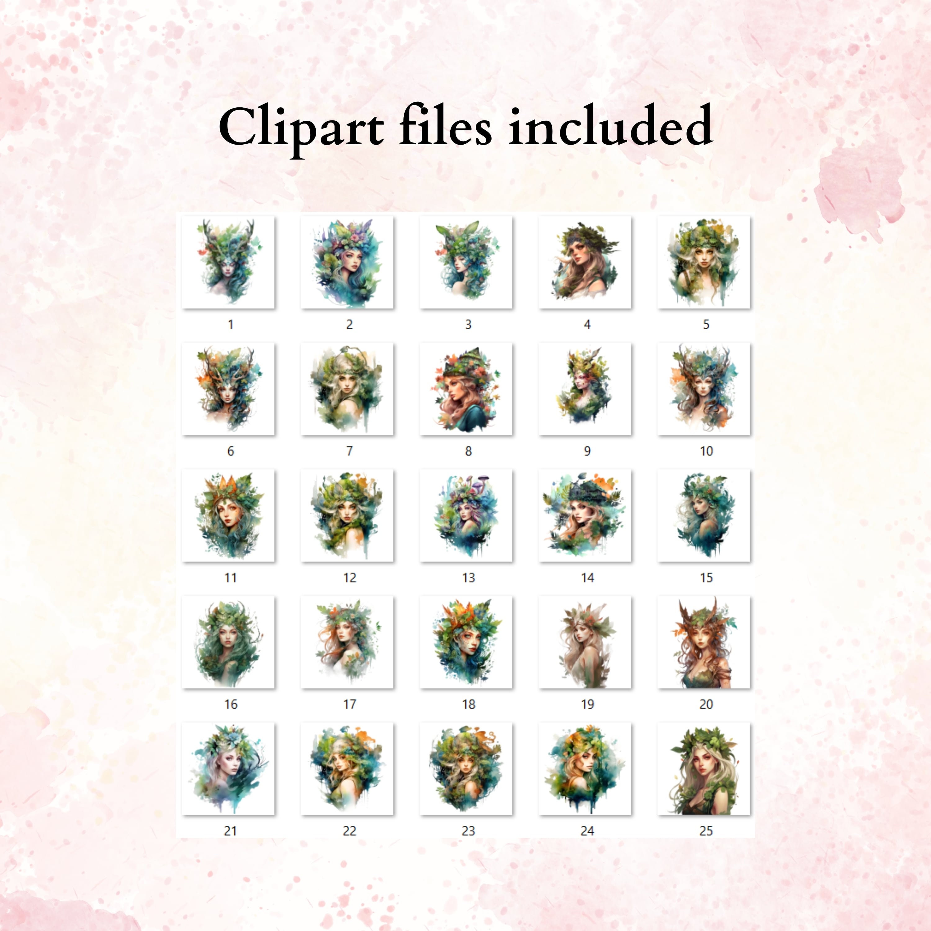 Forest Elf Clipart, Magical Forest, Elf Princess, Elves Watercolor Png ...