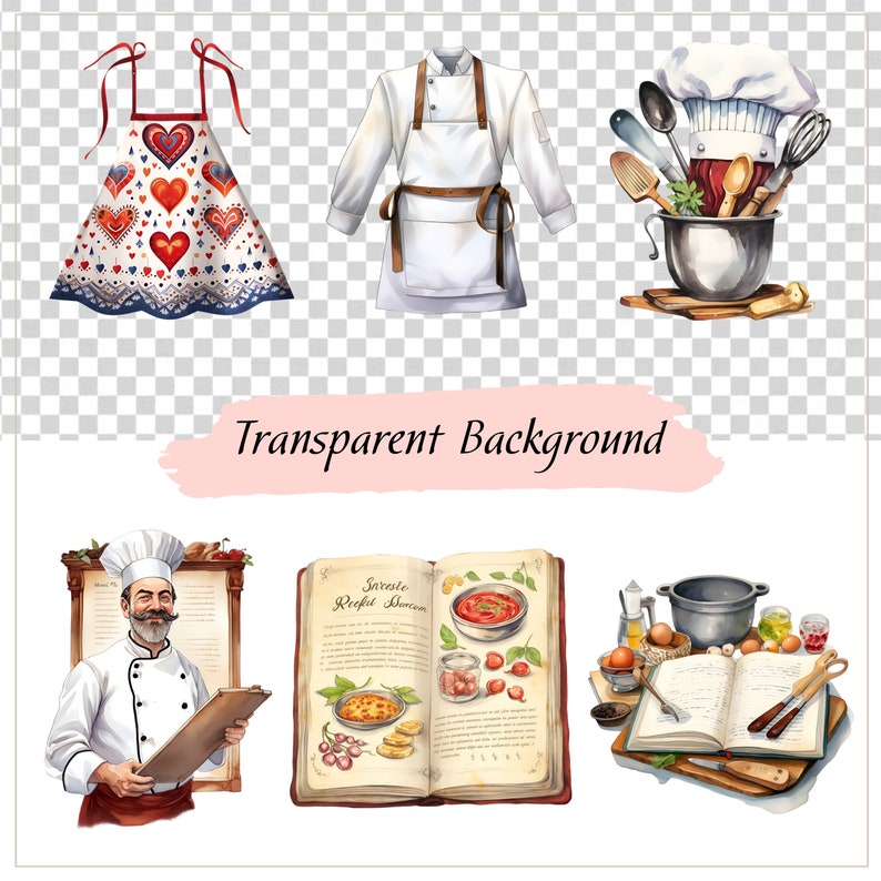 Cooking Clipart Bundle, Cooking Png, Cooking Vector, Chef Clipart ...