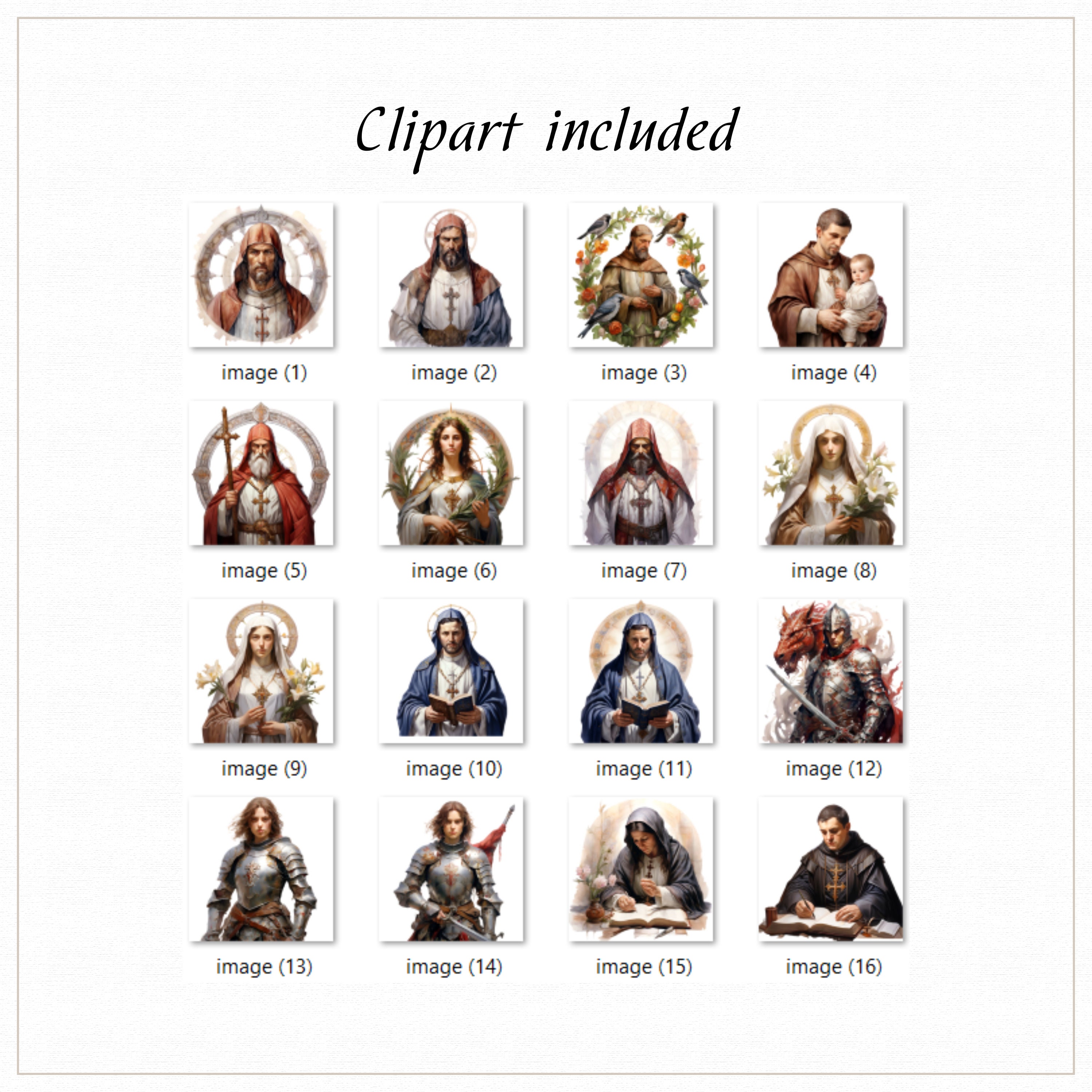 Saints Clipart, Catholic Saints Clipart, Virgin Mary Png, Christian ...