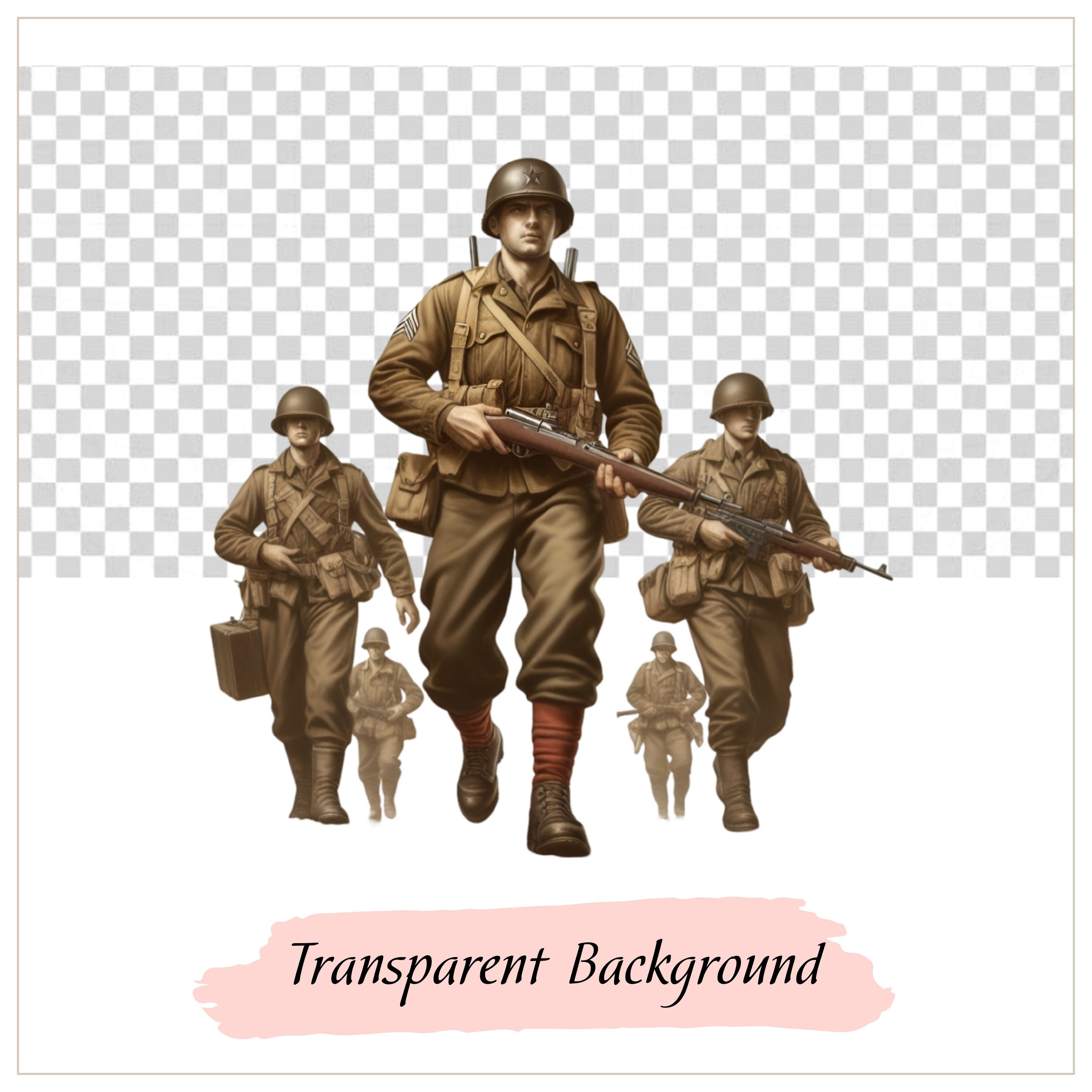 World War 2 Clipart, Wwii, Ww2, Military Clipart, Soldier Png, Army Png ...