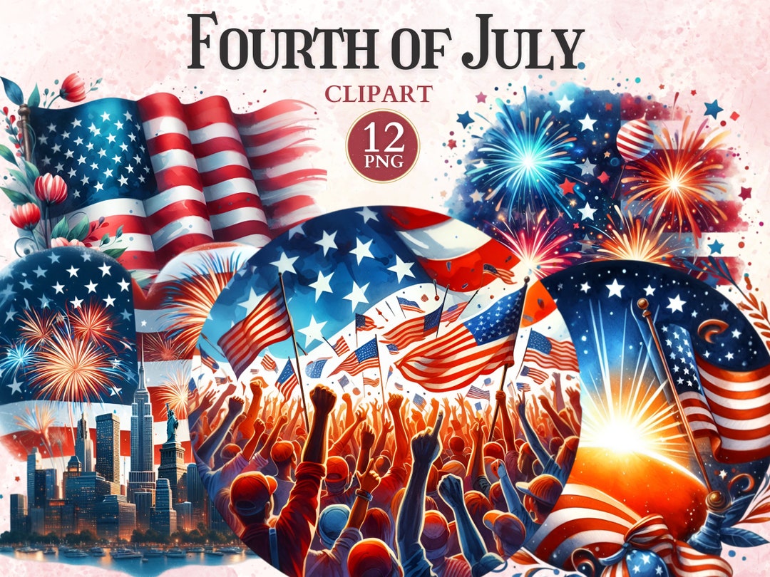Fourth of July Clipart, Independence Day Graphics, Stars and Stripes ...