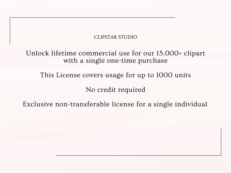 WHOLE SHOP Commercial License, One-time Commercial Use License ...