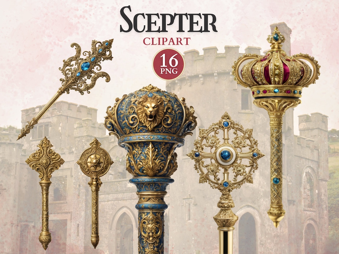 Scepter Clipart, Scepter Png, King Clipart, Medieval Image, Royal Png ...