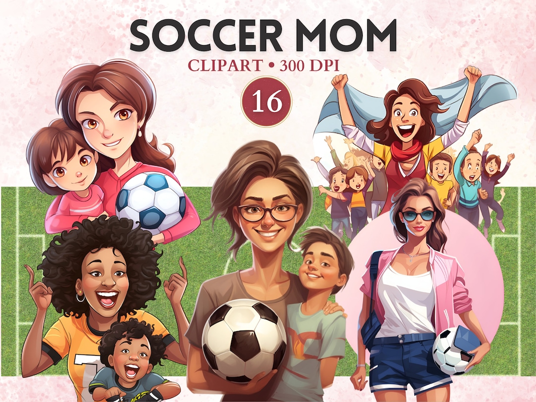 Soccer Mom Clipart, Soccer Png, Mommy, Mother, Football Png, Football ...
