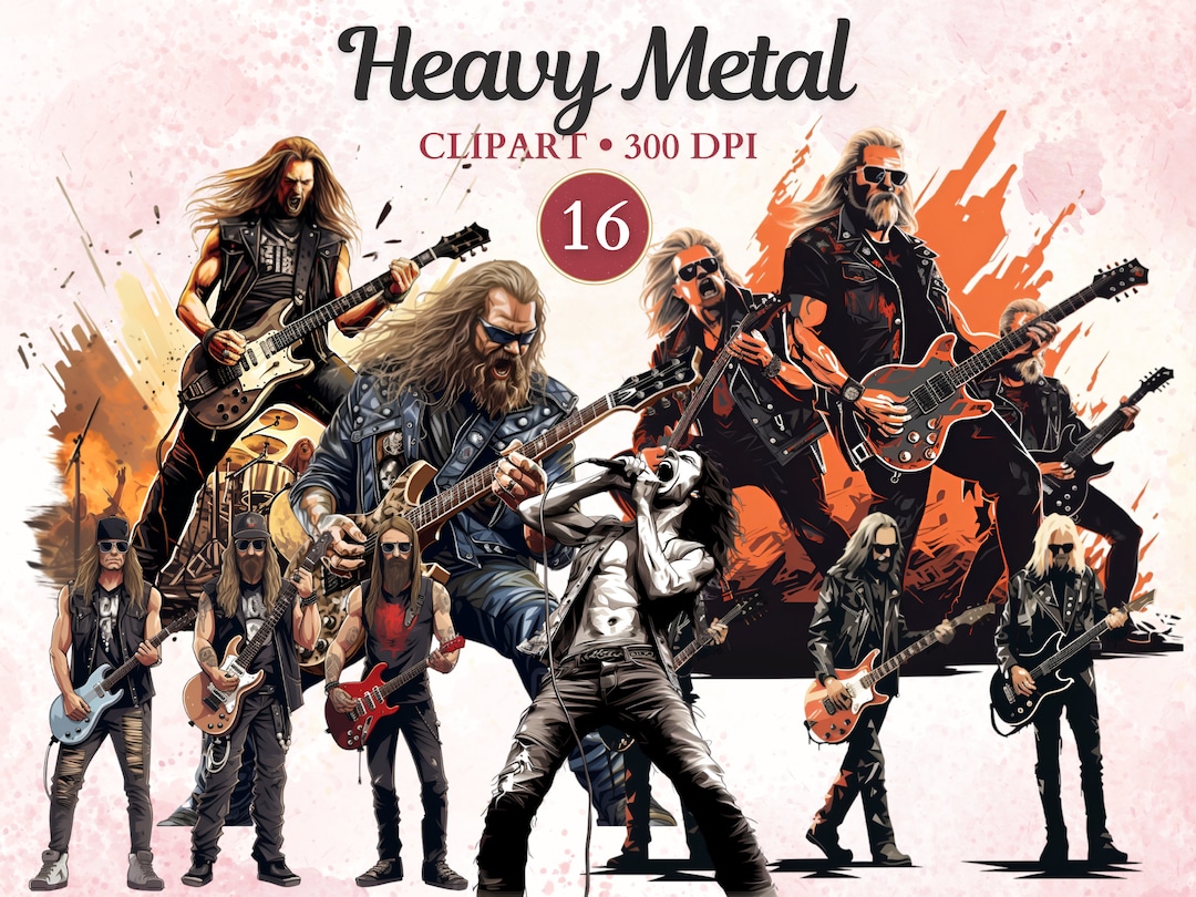 Heavy Metal Clipart, Rock Band, Band Png, Rockstar, Guitarist, Musician ...
