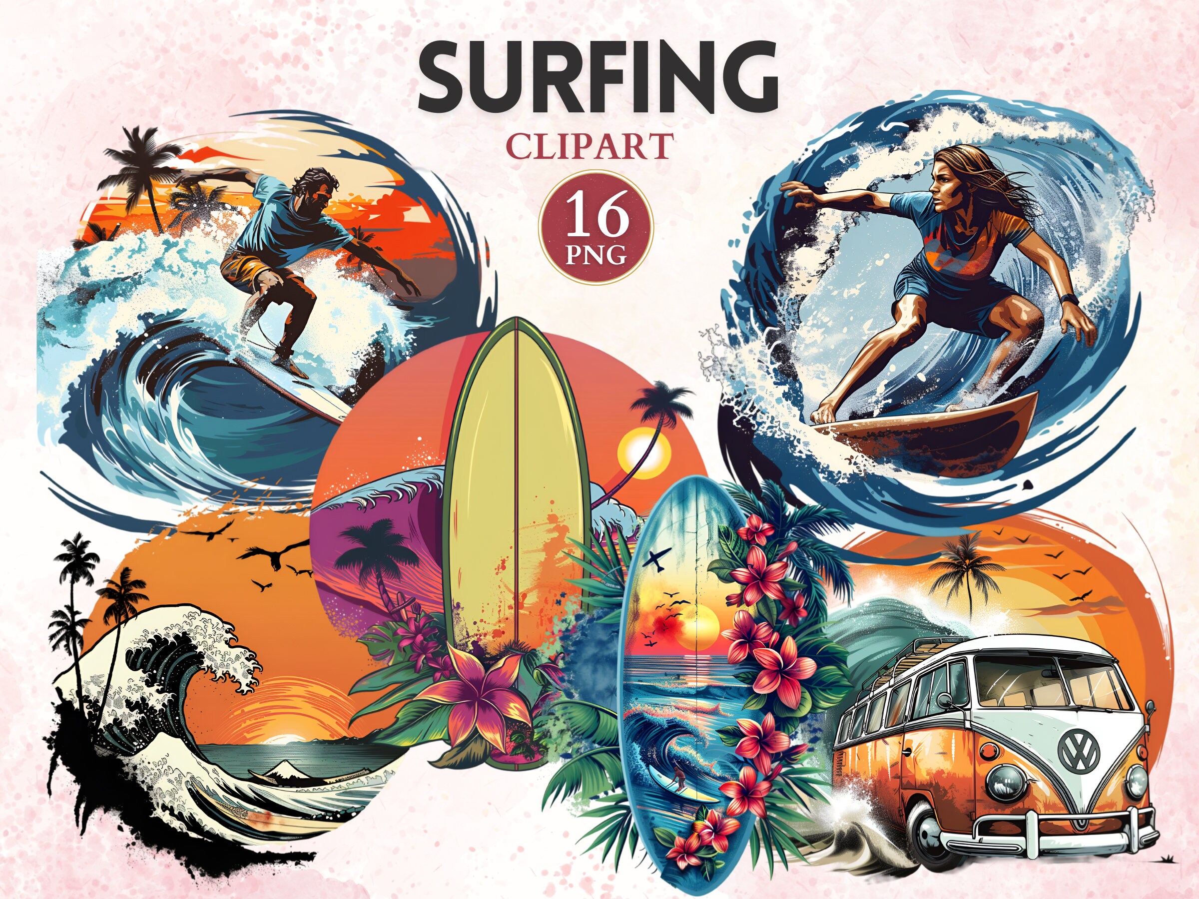 Surfing Clipart, Surf Png, Surfing Graphics, Surfboard Png, Surfer ...