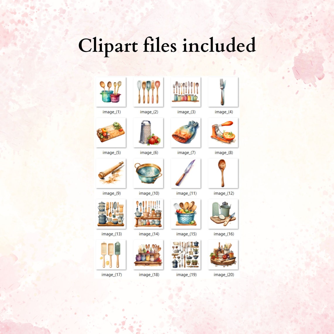 Kitchen Utensils Clipart Cooking Tools Clipart Chef Tools - Etsy