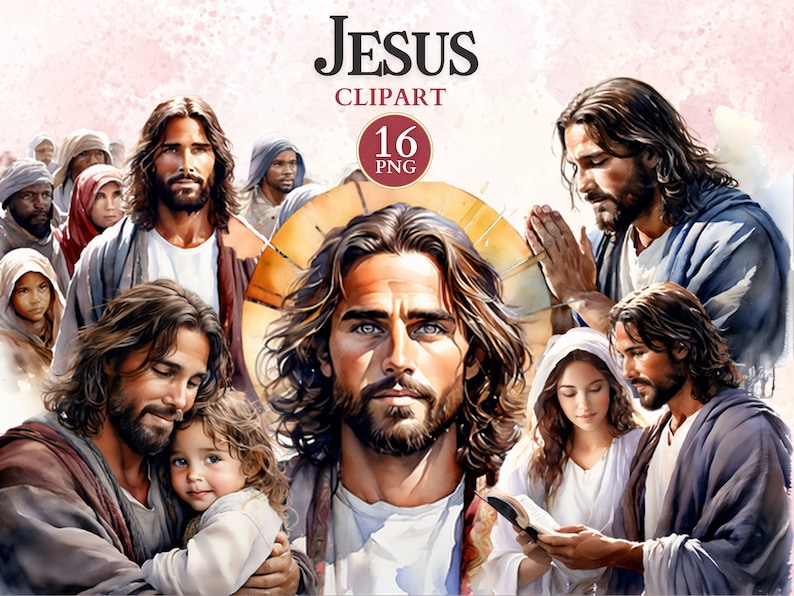 Jesus Clipart, Bible Png, Jesus Png, Faith Cut File, Catholic Icons ...