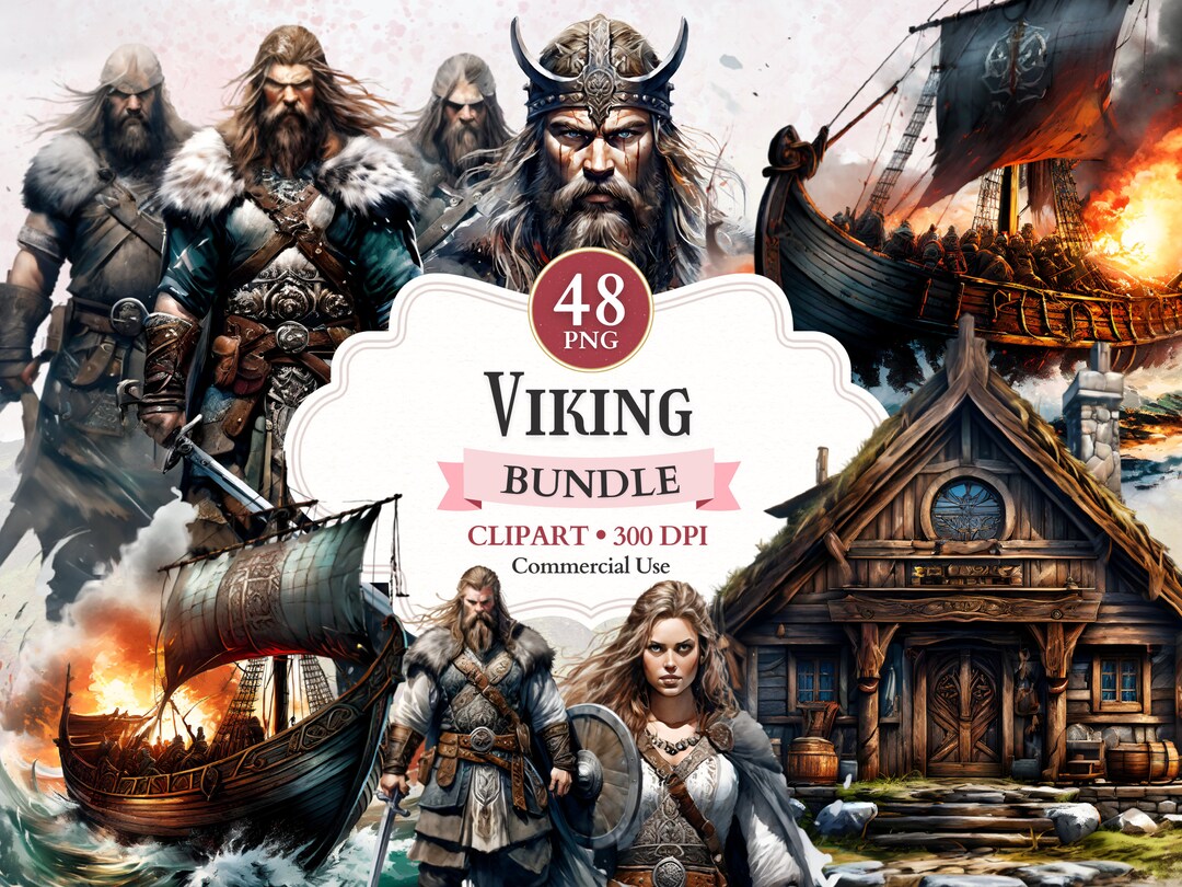 Viking Clipart Bundle, Viking Png, Norway Clipart, Ancient Civilization ...