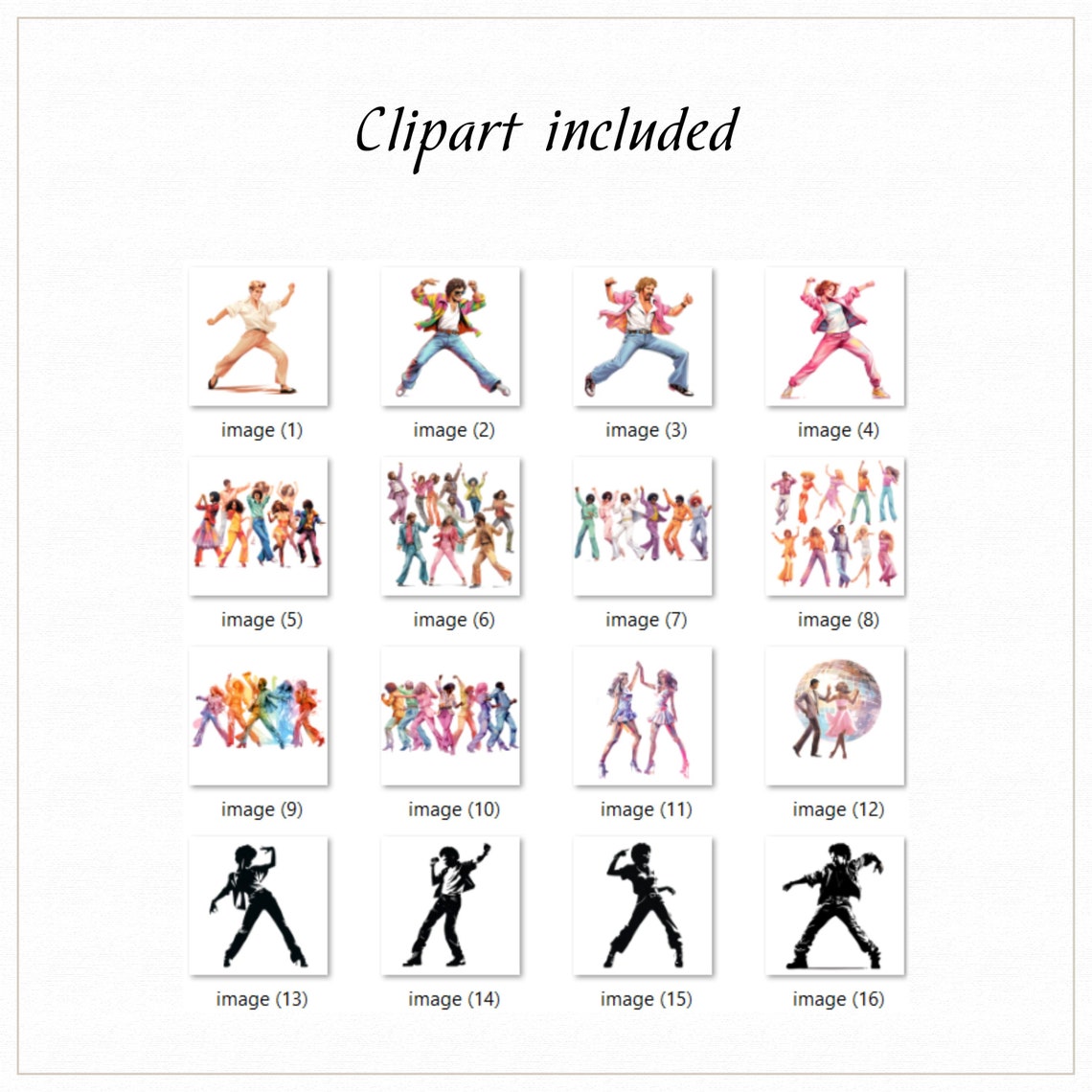 Disco Dancer Clipart, Disco Dancer Silhouette, Disco Png, Music Clipart ...