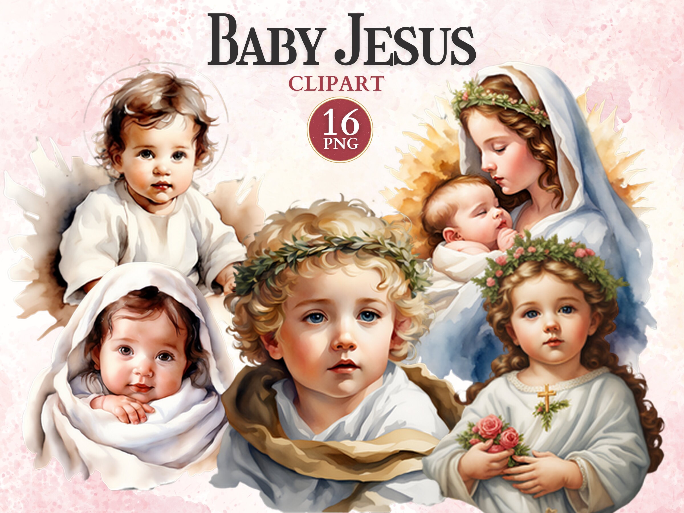Baby Jesus Clipart, Nativity Clipart, Bible Png, Jesus Png, Faith Cut ...