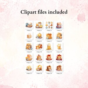 Kawaii Breakfast Clipart, Watercolor, Kawaii Food Clipart Set, Cute ...